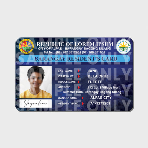 BARANGAY ID CARD TEMPLATE 1 – Competitive Card Solutions Phils Inc