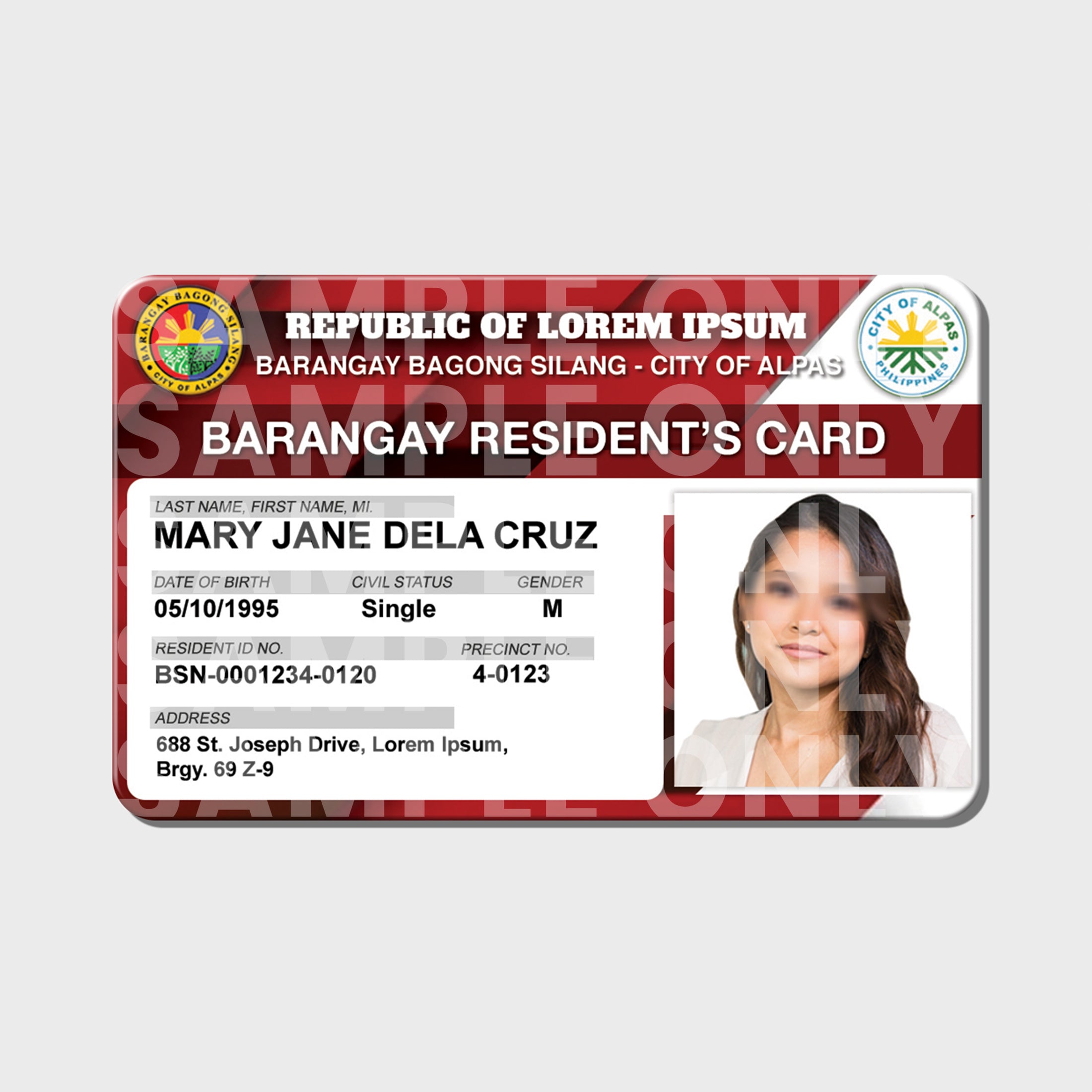 BARANGAY ID CARD TEMPLATE 5 – Competitive Card Solutions Phils Inc